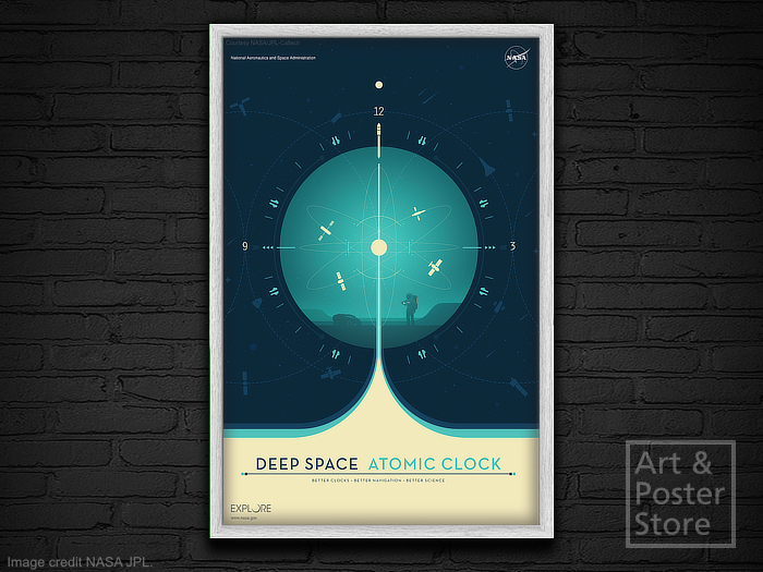 Second Life Marketplace - Atomic Clock Blue | Space Poster | Plain Mesh ...